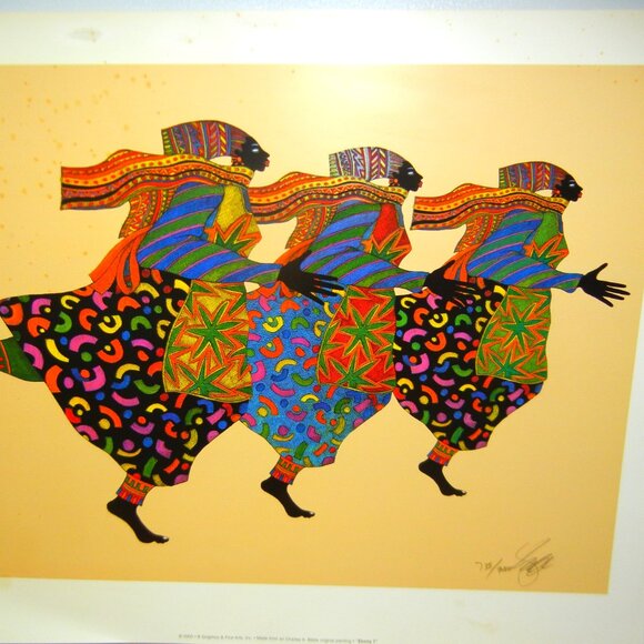 Charles Bibbs | Art | Charles Bibbs Vintage 200 Ebony Series Vii Signed ...
